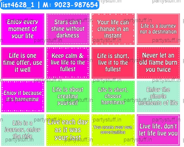 Life Theme Tambola Housie Tickets, Paper Games in Spiritual