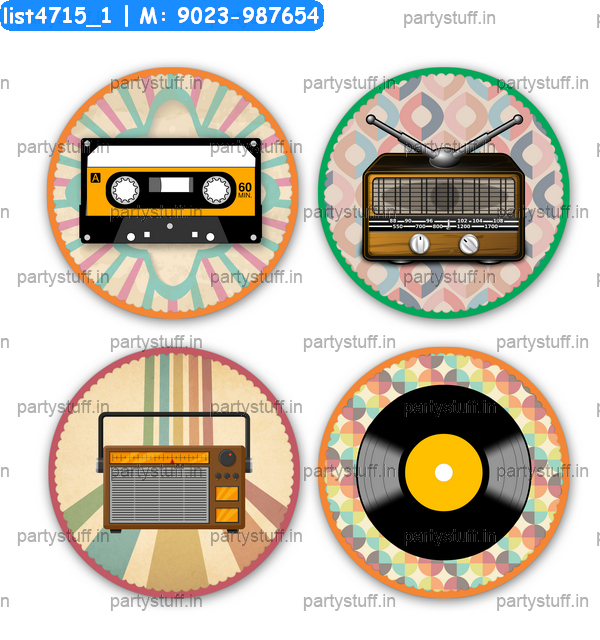 Cake Toppers | Party Decoration | Decoration | Retro Designs