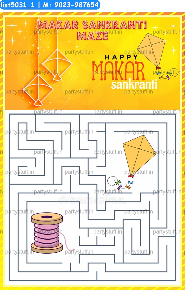 Makar Sankranti Word jumble Paper Games in Makar Sankranti theme