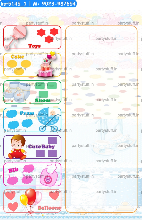 Baby Welcome Props Props in Baby theme - Designs - PartyStuff