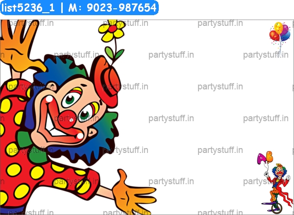 Add and Calculate Clown Story Paper Games in Clown theme