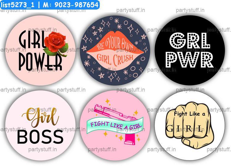 Paper Badges | Wearable | Accessory | Girl Designs