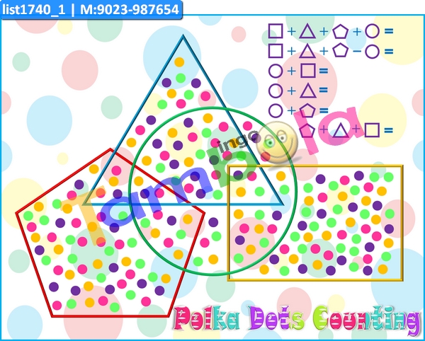Count Calcuation | Calculation Games | Paper Games | Polka Dots Designs