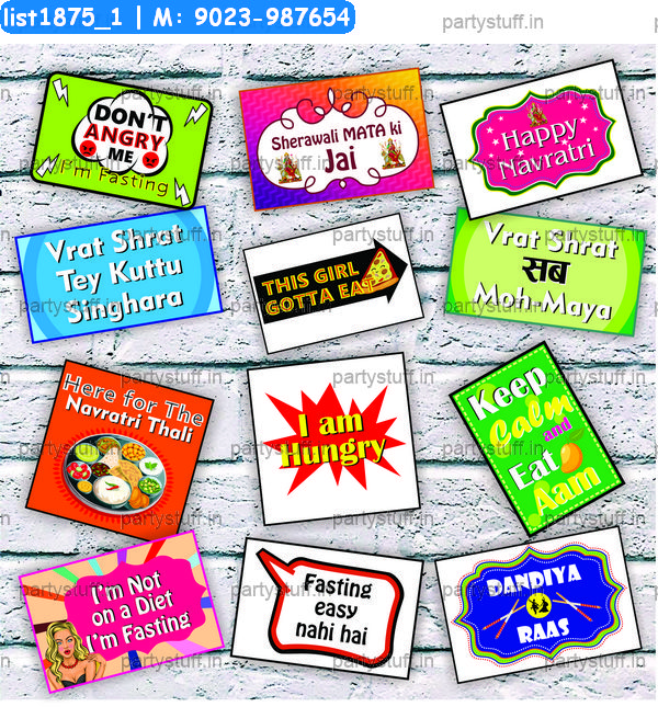 Navratri Party Props Props in Navratri theme