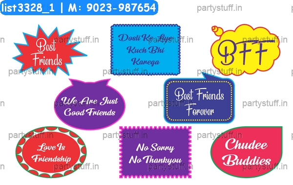 Friendship Speech Bubbles Props in Friendship theme