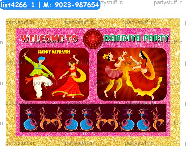 Navratri Theme Tambola Housie Tickets, Paper Games in Festivals