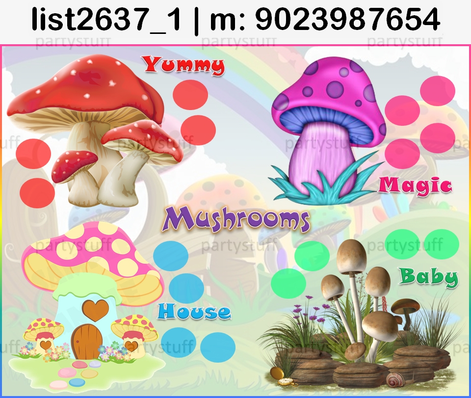 Mushroom theme Designs
