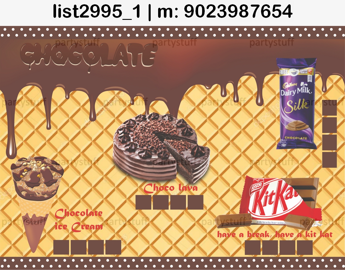 Chocolate theme Designs